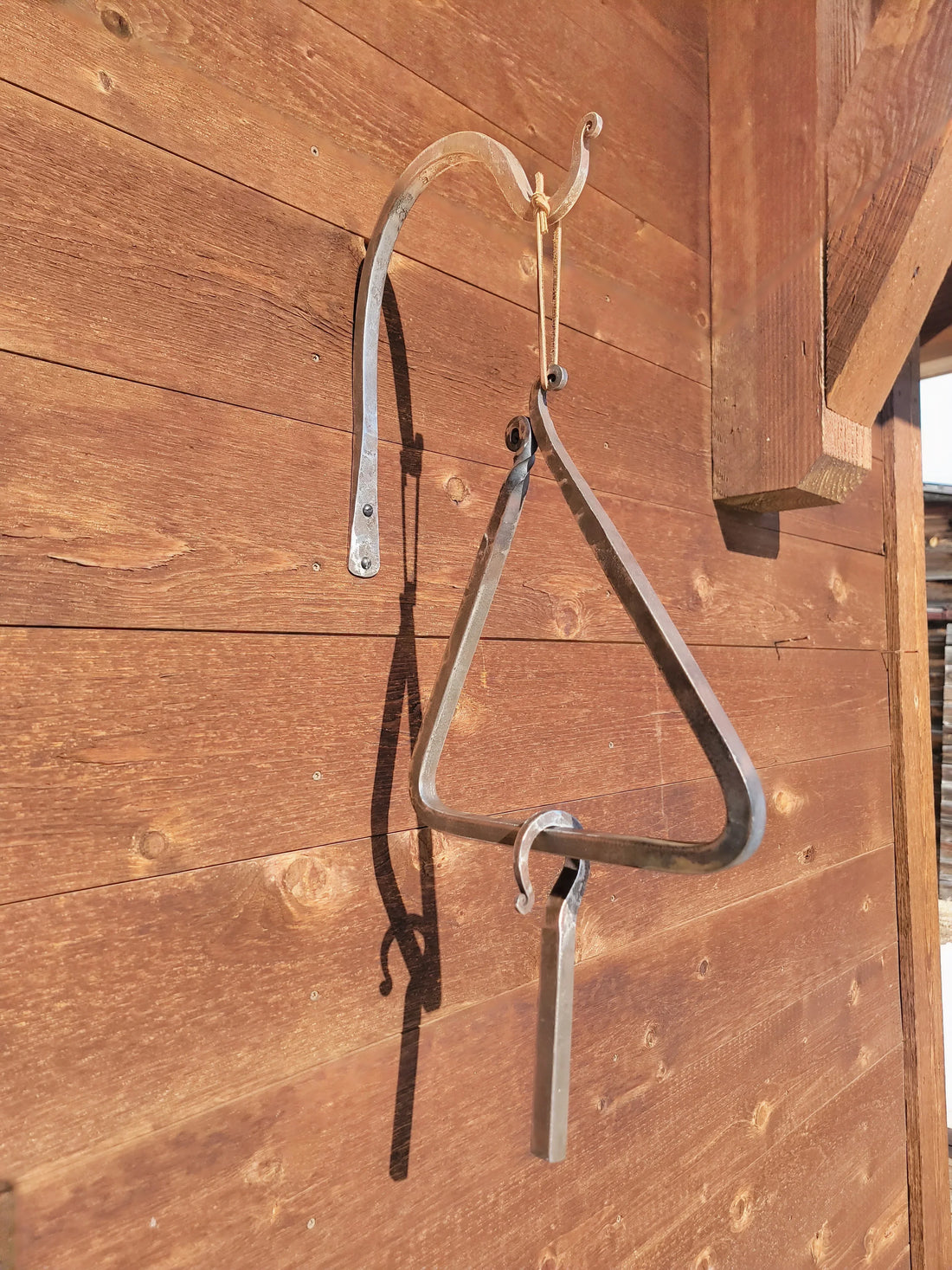 Hand Forged Iron Dinner Triangle – Old West Iron