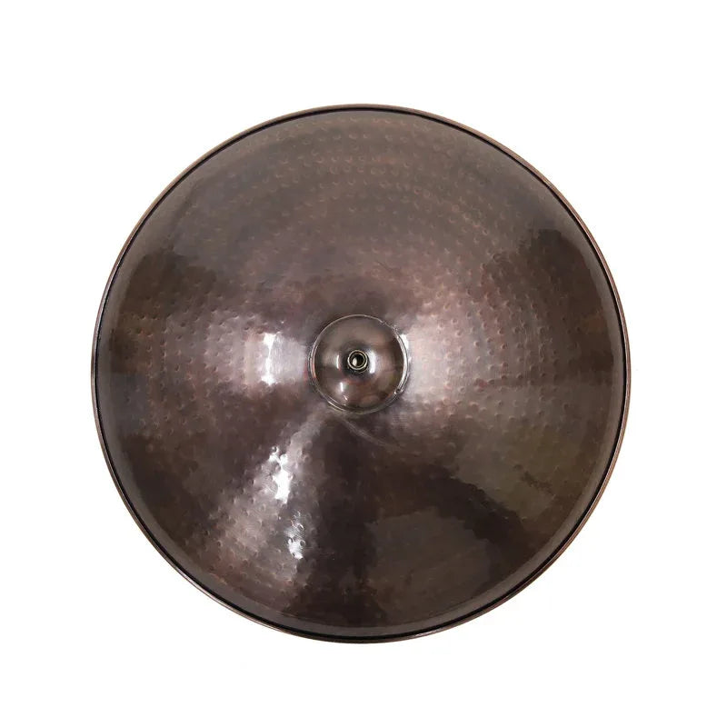 Burnt Copper Birdbath with Stake
