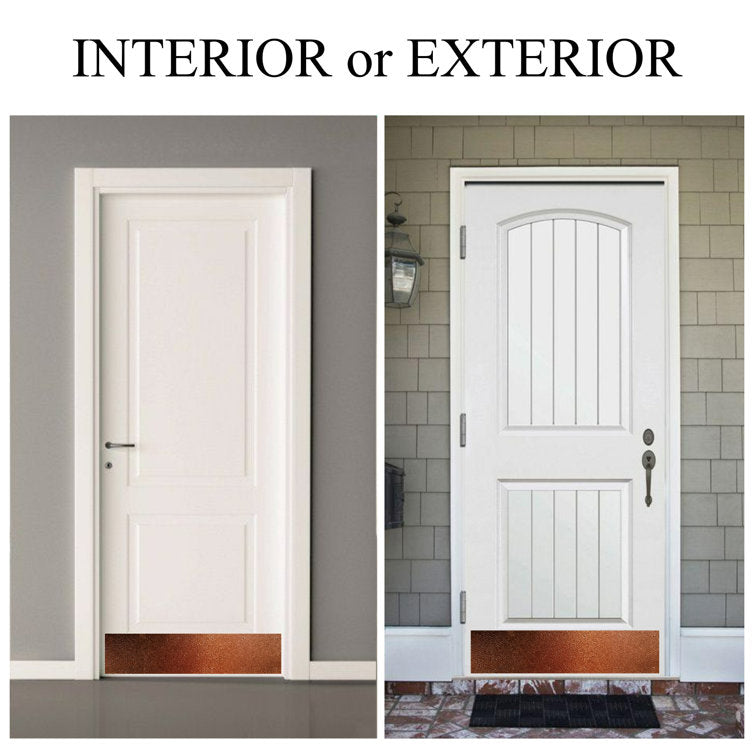 Hammered Copper Kick Plate