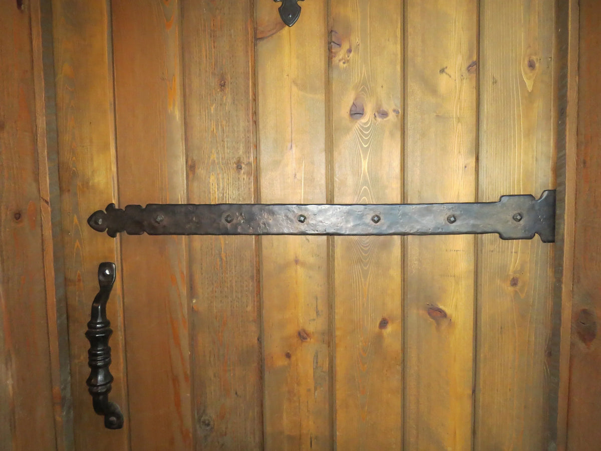 Spanish Cathedral Strap Hinge | Heavy Duty Gothic Iron Hardware