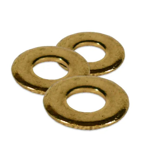 #10 Brass Flat Washers - Two Pack