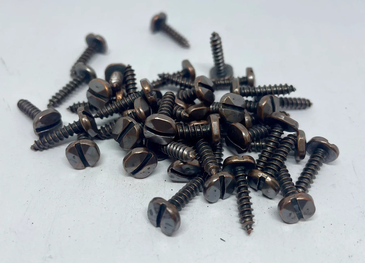 6 X 5 8 Bronze Plated Acorn Screws Pack of 40 Screws