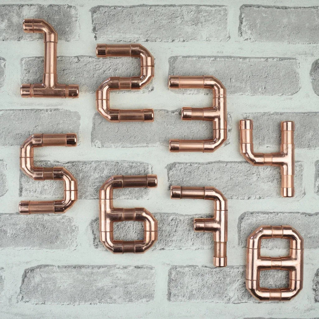 Copper Numbers 1-9 – Old West Iron