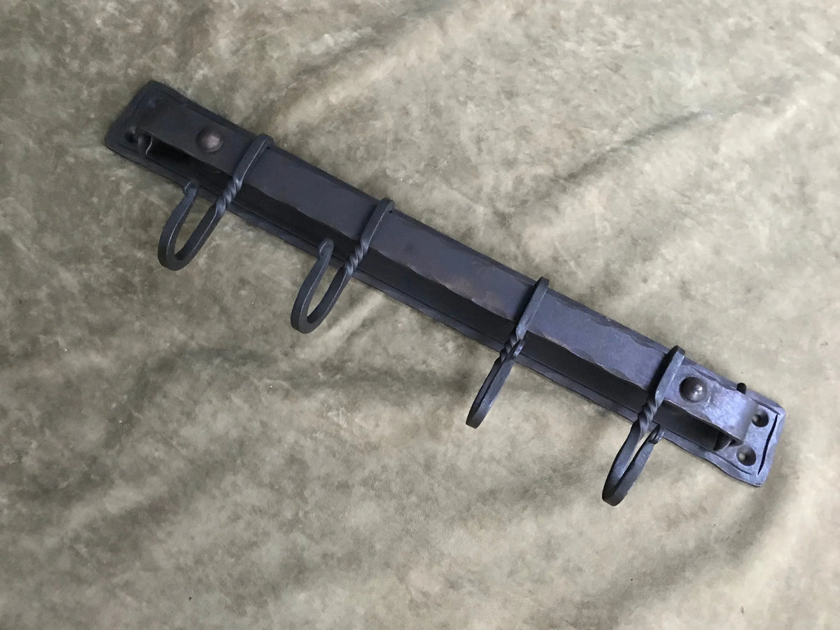 Pot Rack, Handforged Pot Rack, Adjustable Pot Rack, Blacksmith Iron, B ...