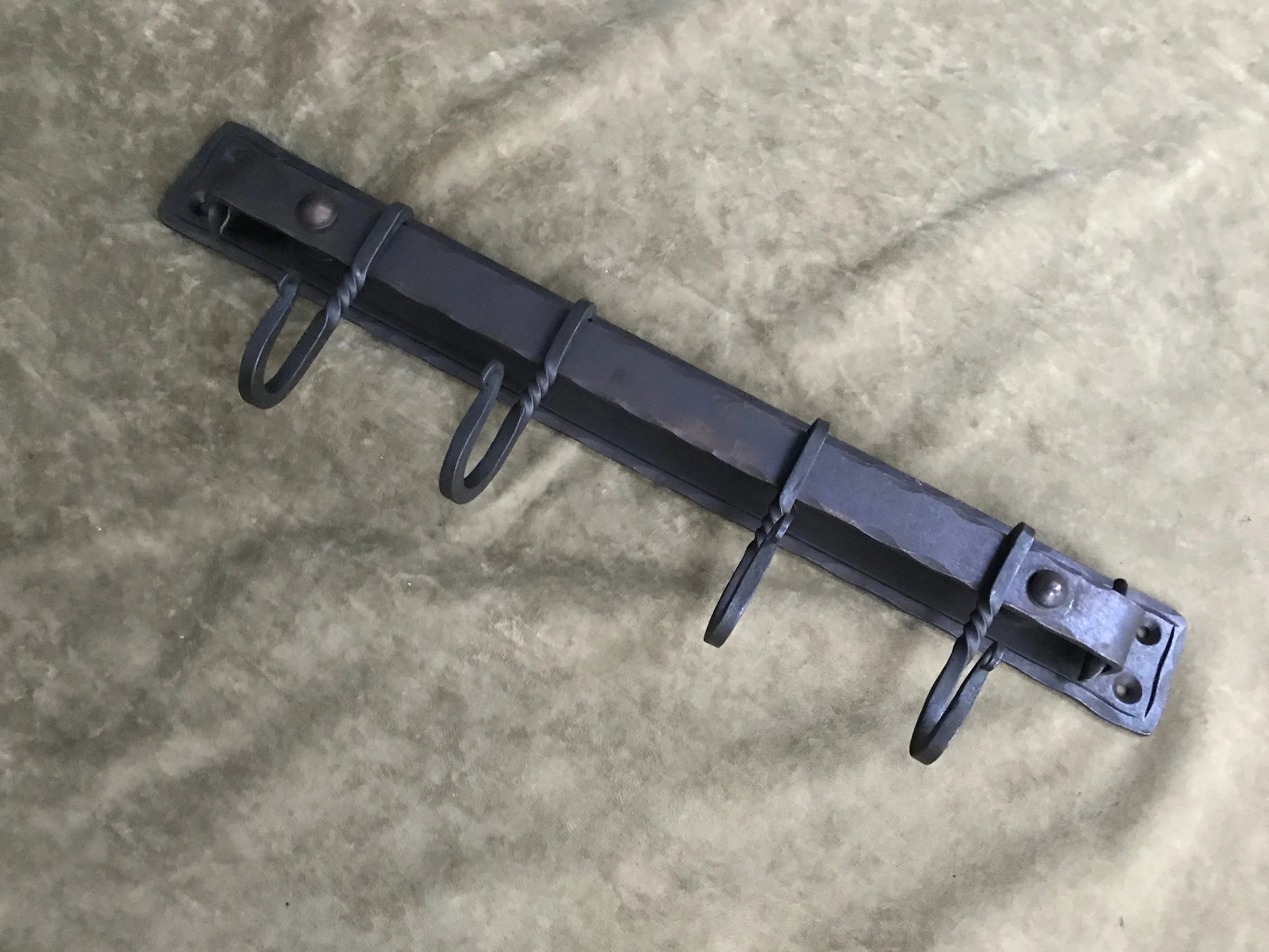 Pot Rack, Handforged Pot Rack, Adjustable Pot Rack, Blacksmith Iron, B ...