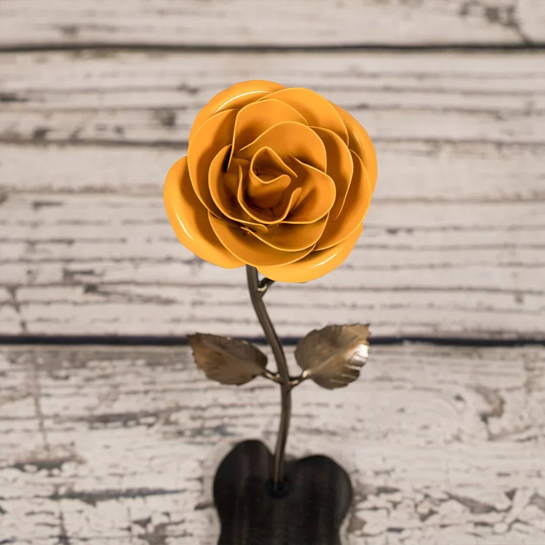 Iron Yellow Metal Rose – Old West Iron