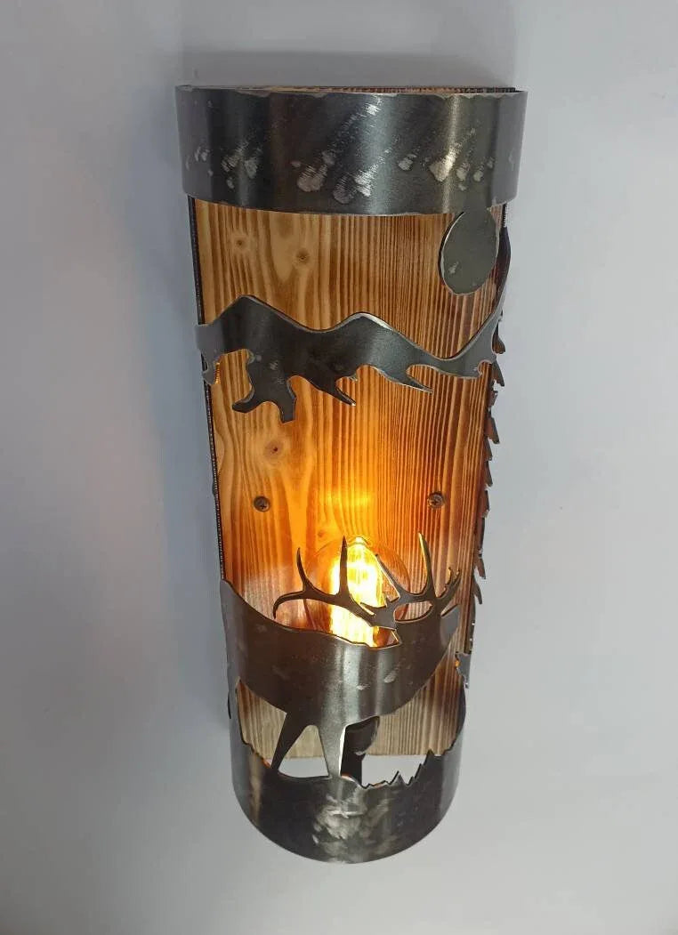 Elk Cabin sconce – Old West Iron