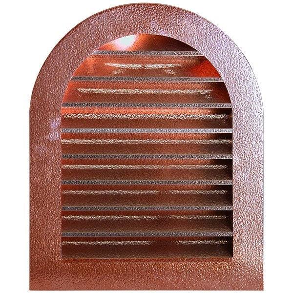 Hammered Copper Tombstone Louvered Gable Wall Vent – Old West Iron