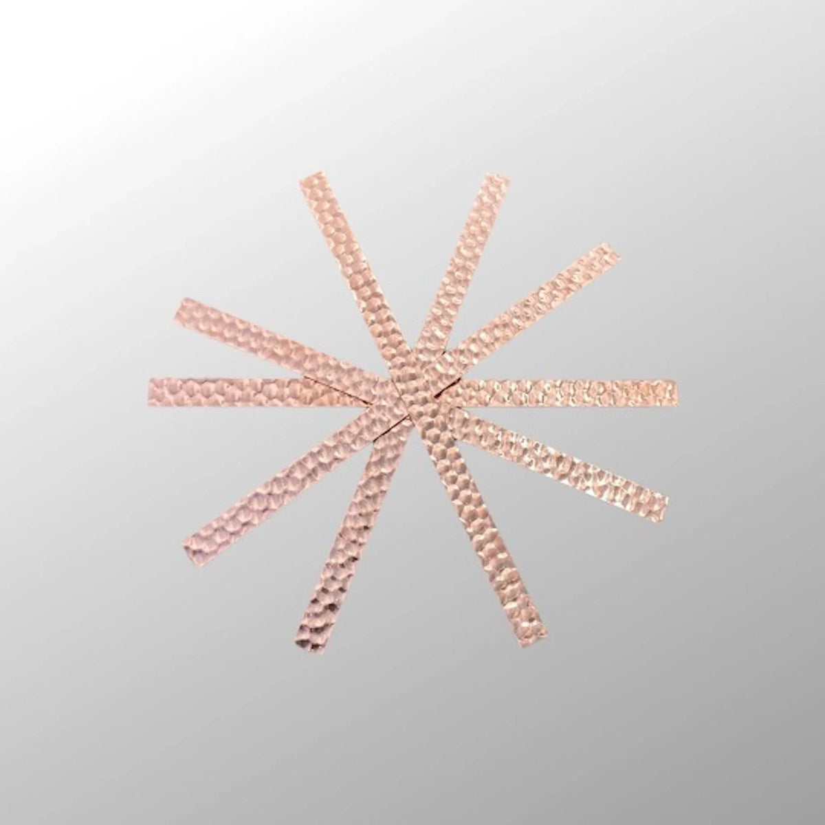 Hammered Copper Strips, 9"x.5" (5 Pack) Made from 16 (24gauge) Raw Cop ...