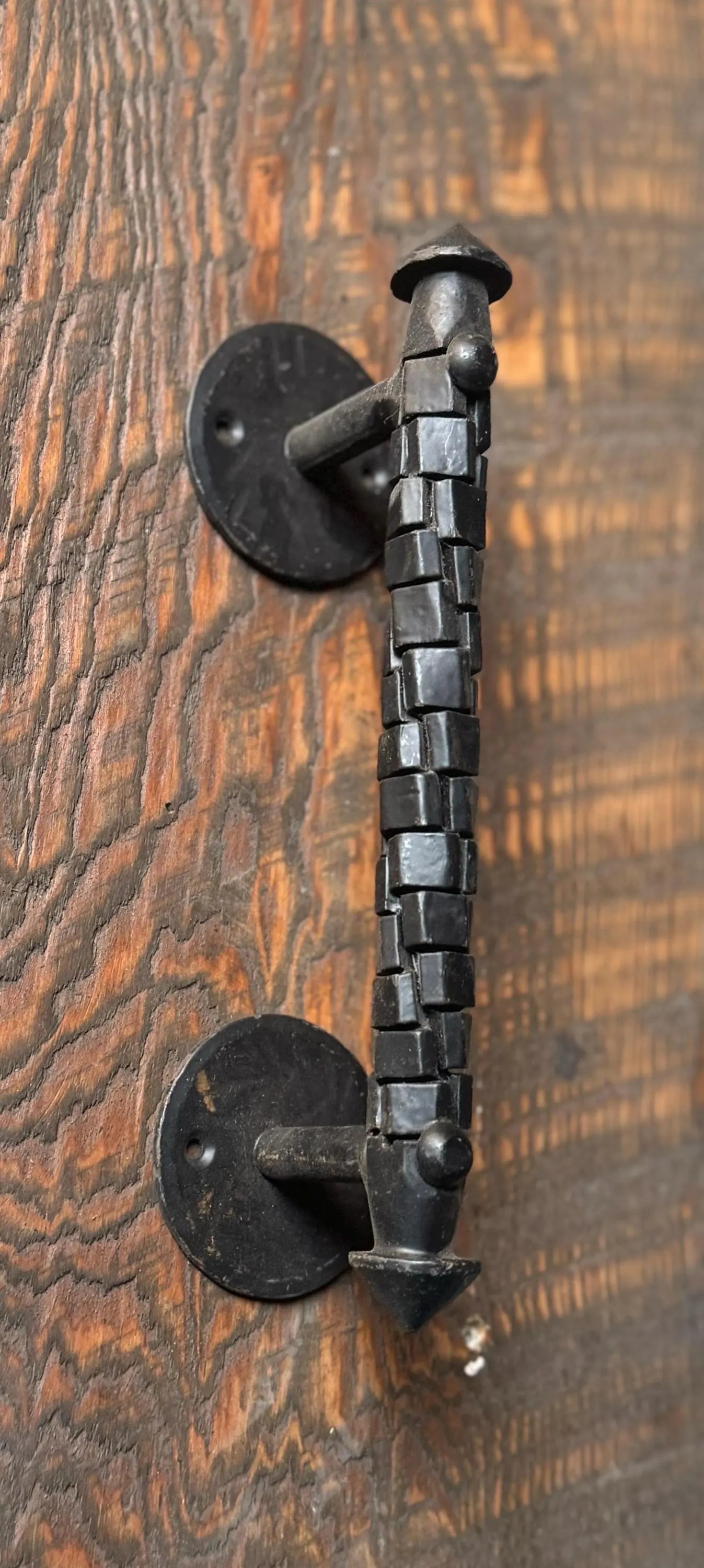 CLEARANCE- Cubed Iron Door Pull – Old West Iron