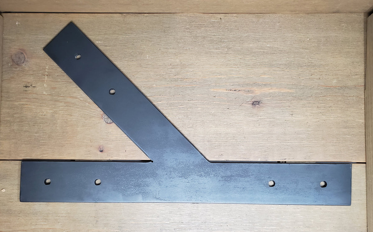 Plain Straight Iron Gable Thru Plate – Old West Iron