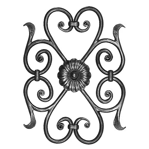 Scrolled Round Bar Cabinet Insert – Old West Iron