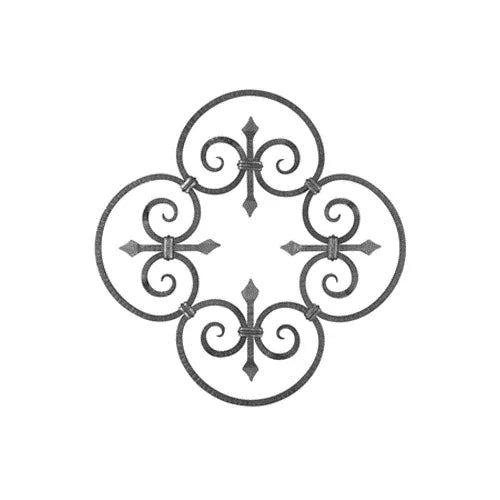 Double Sided Scrolled Cabinet Insert – Old West Iron