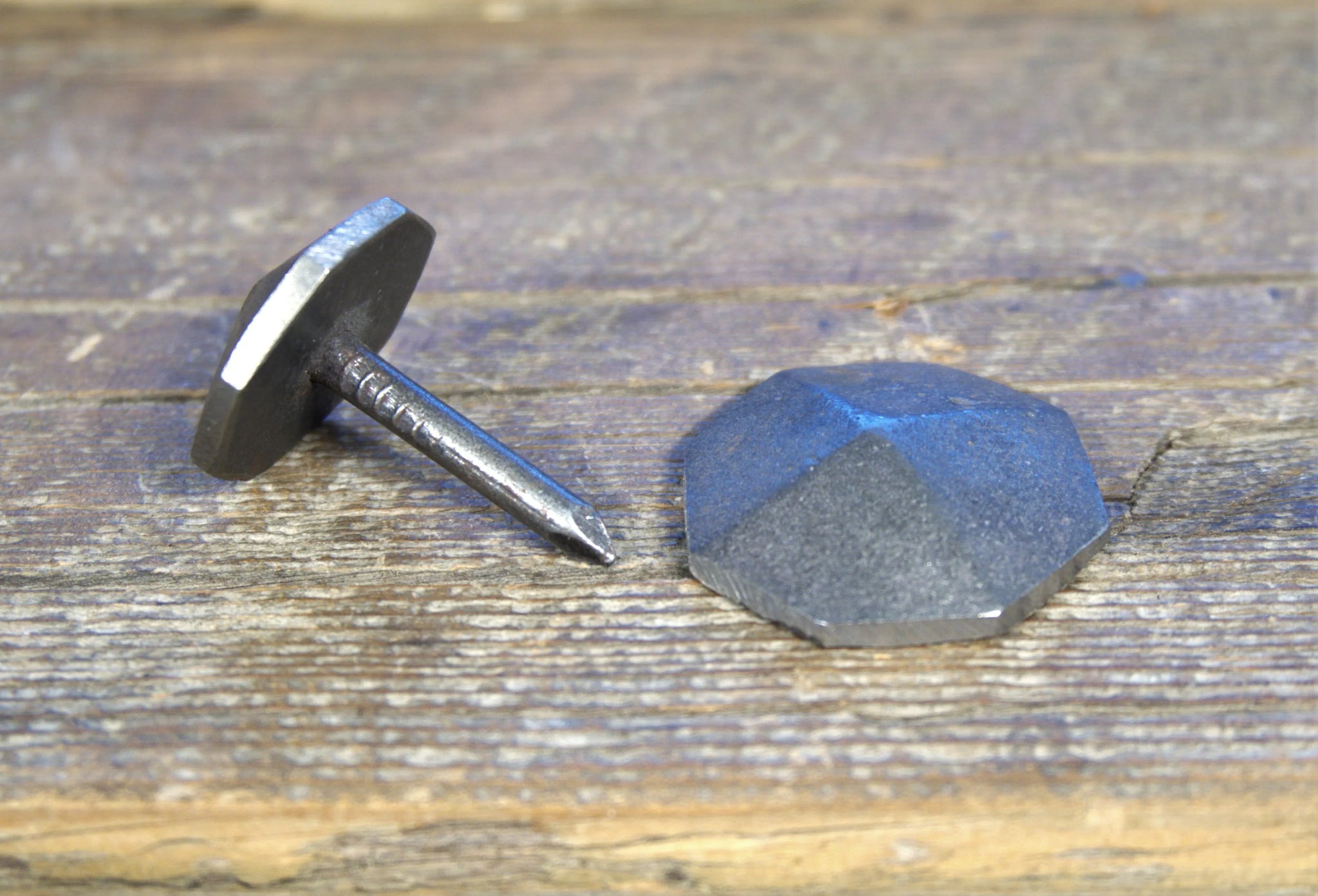 1" Hex Pyramid Head Nail – Old West Iron