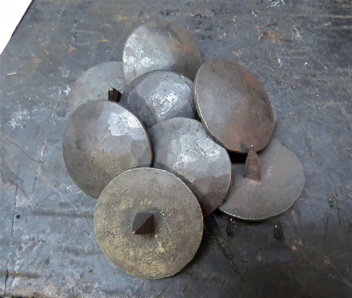2" x 3/4" Round Hammered Head Spike QTY (29) – Old West Iron