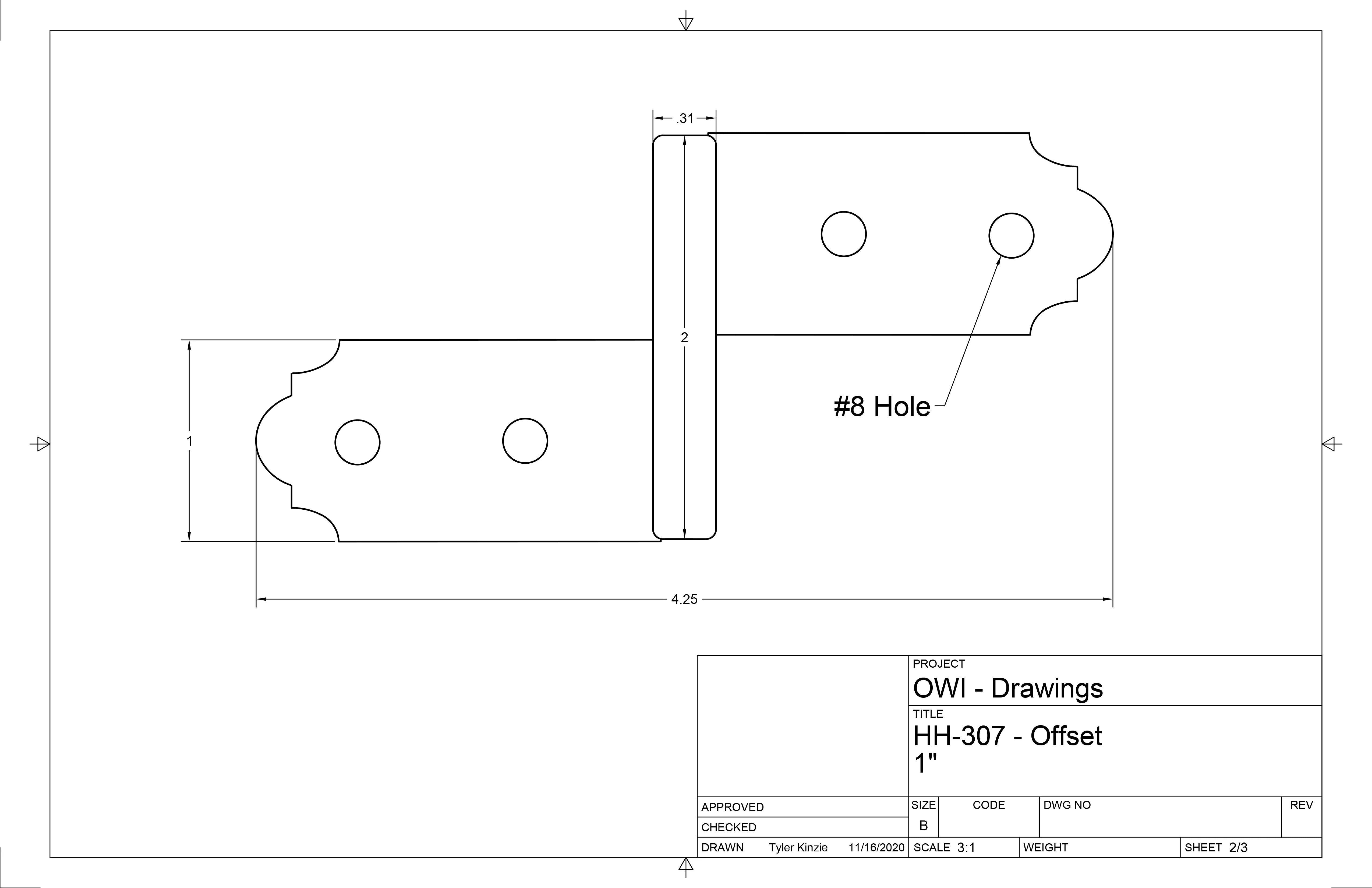 Classic Iron Offset Hinge Durable and Stylish Design