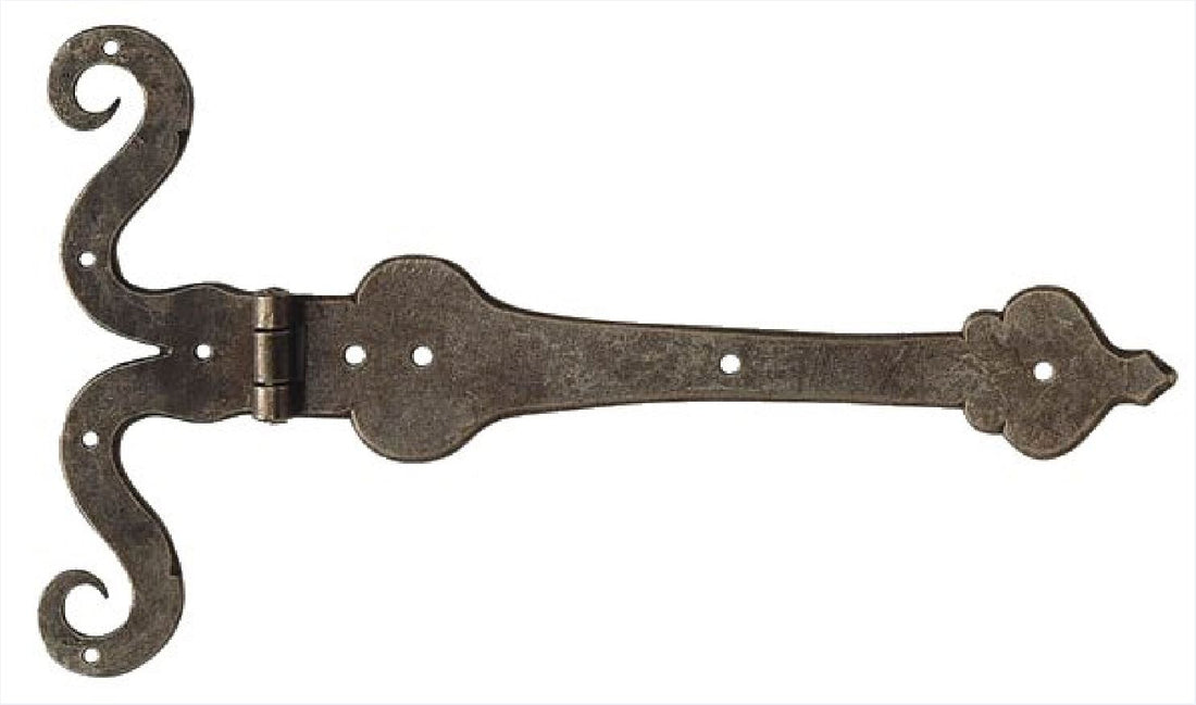 French Country Revival Iron Functioning Hinge Strap – Old West Iron