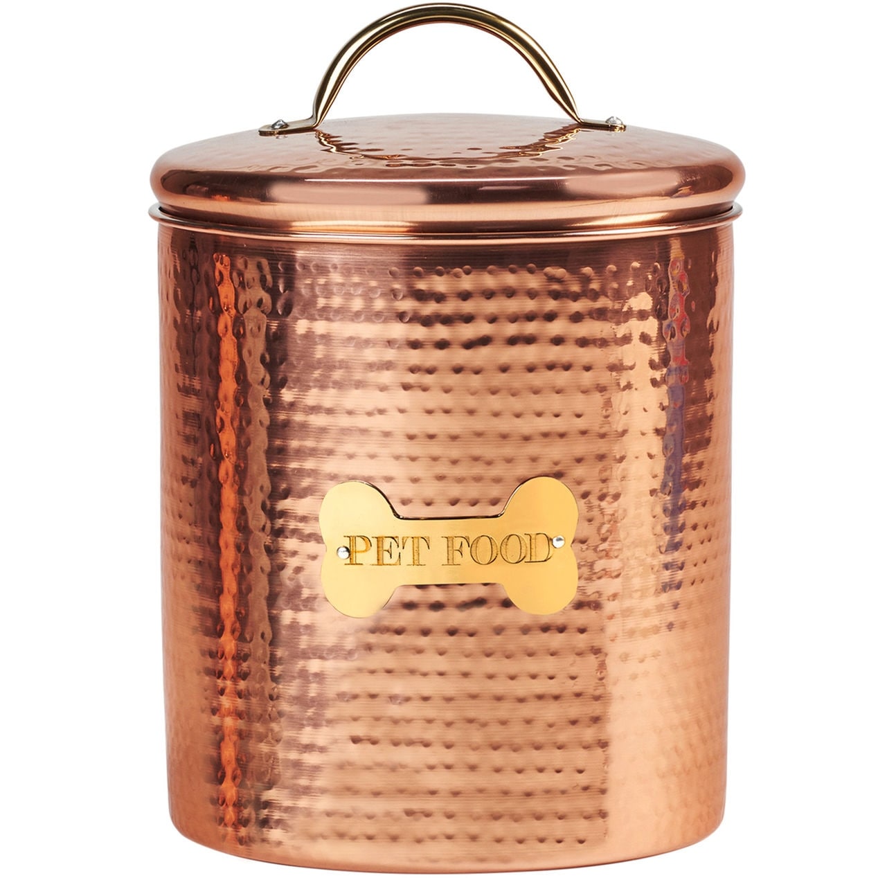 King Charles Copper Dog Extra Large Canister for Pet Food 10 Inch - Co ...