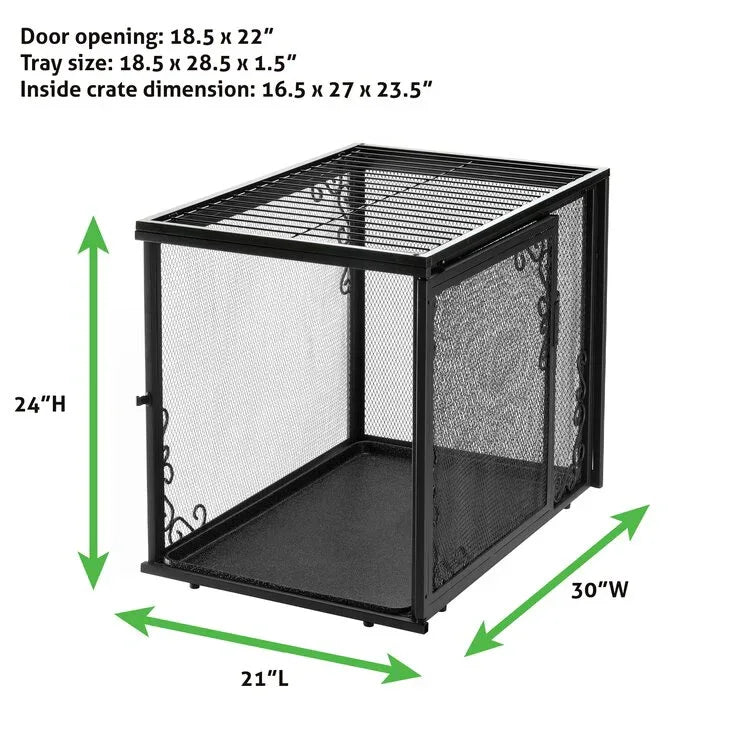 Mesh Pet Crate – Old West Iron
