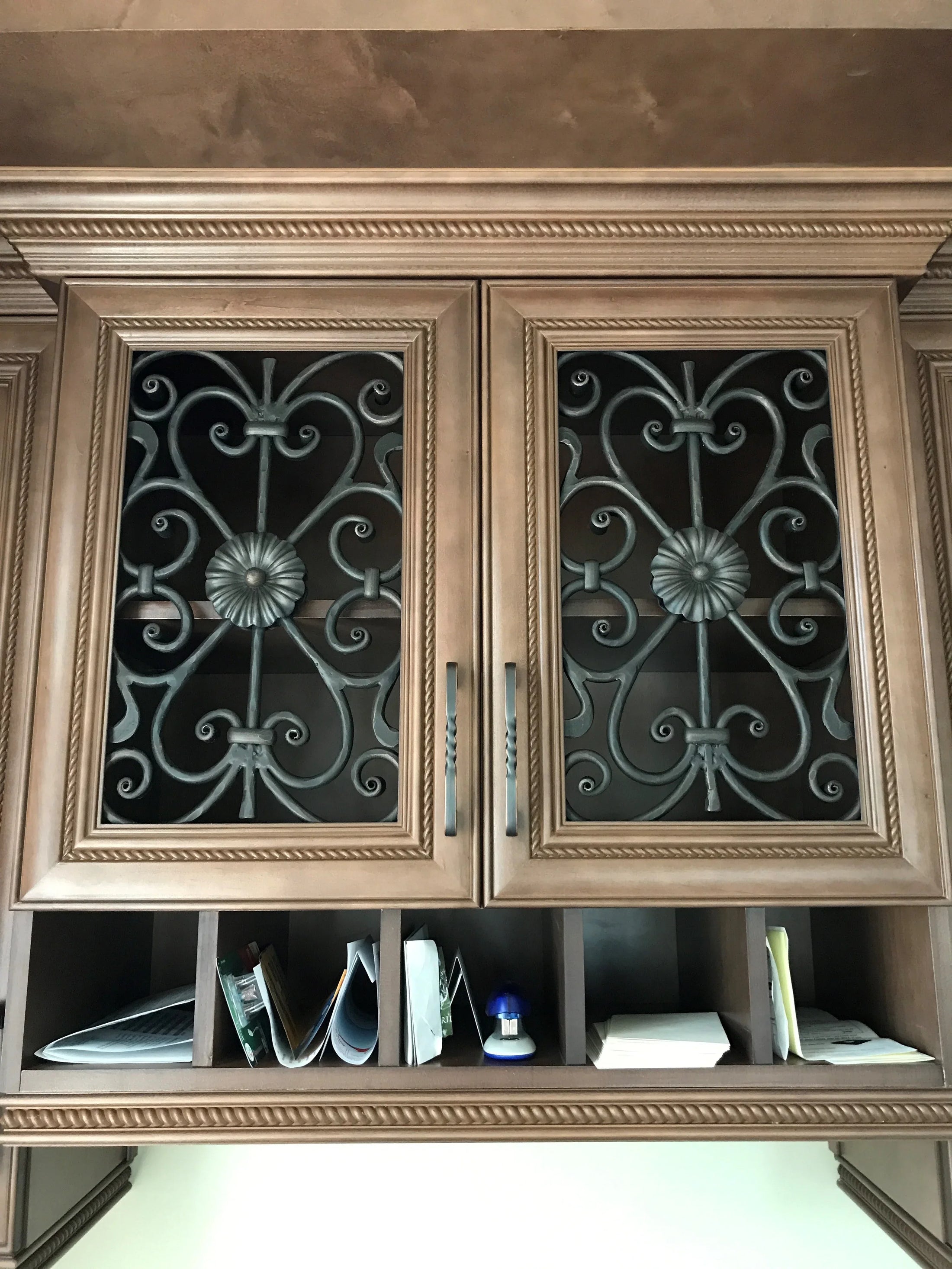 Scrolled Round Bar Cabinet Insert – Old West Iron