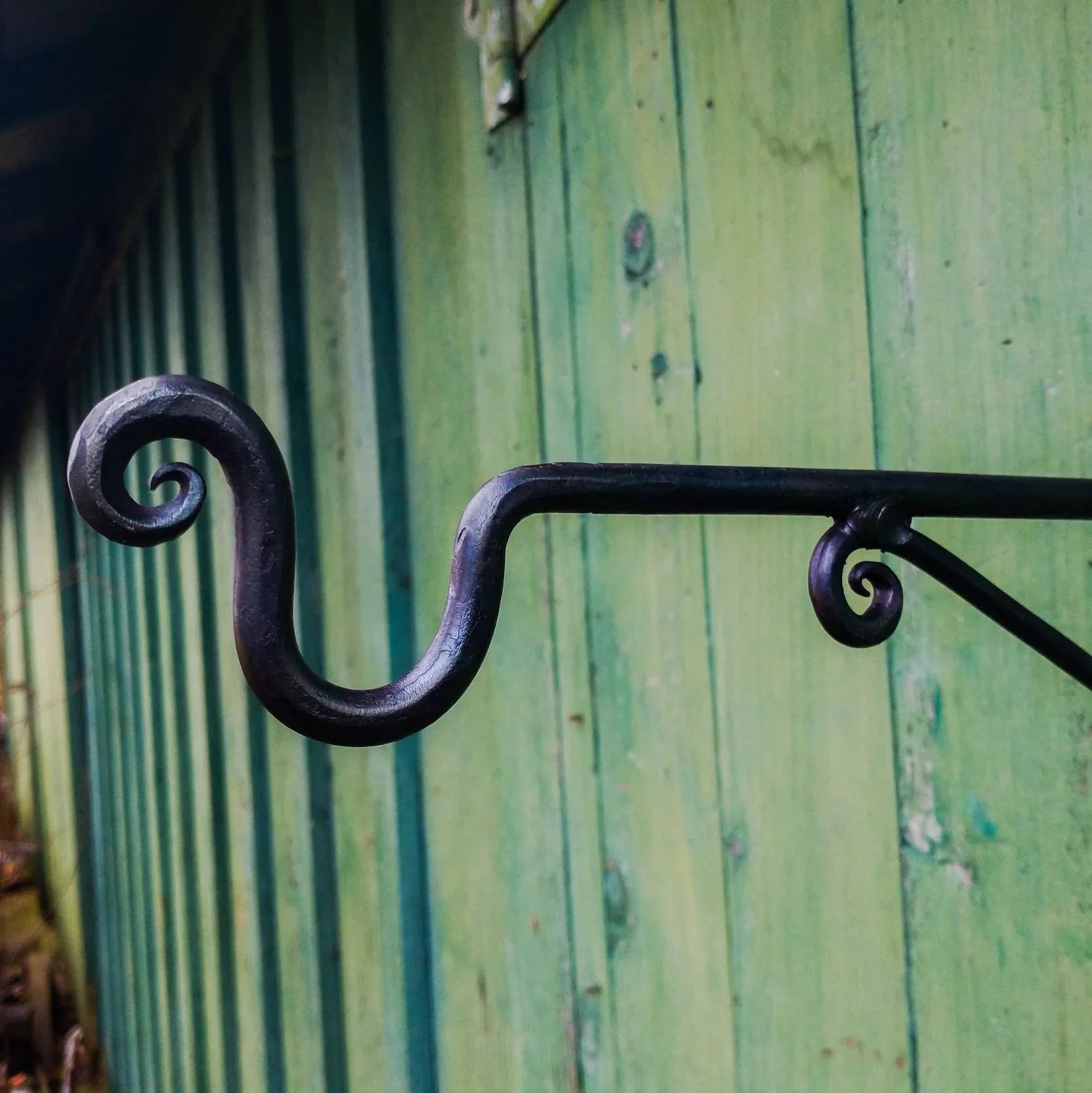 Medium Hand Forged Plant Hanger, design no. 1, Custom Made – Old West Iron