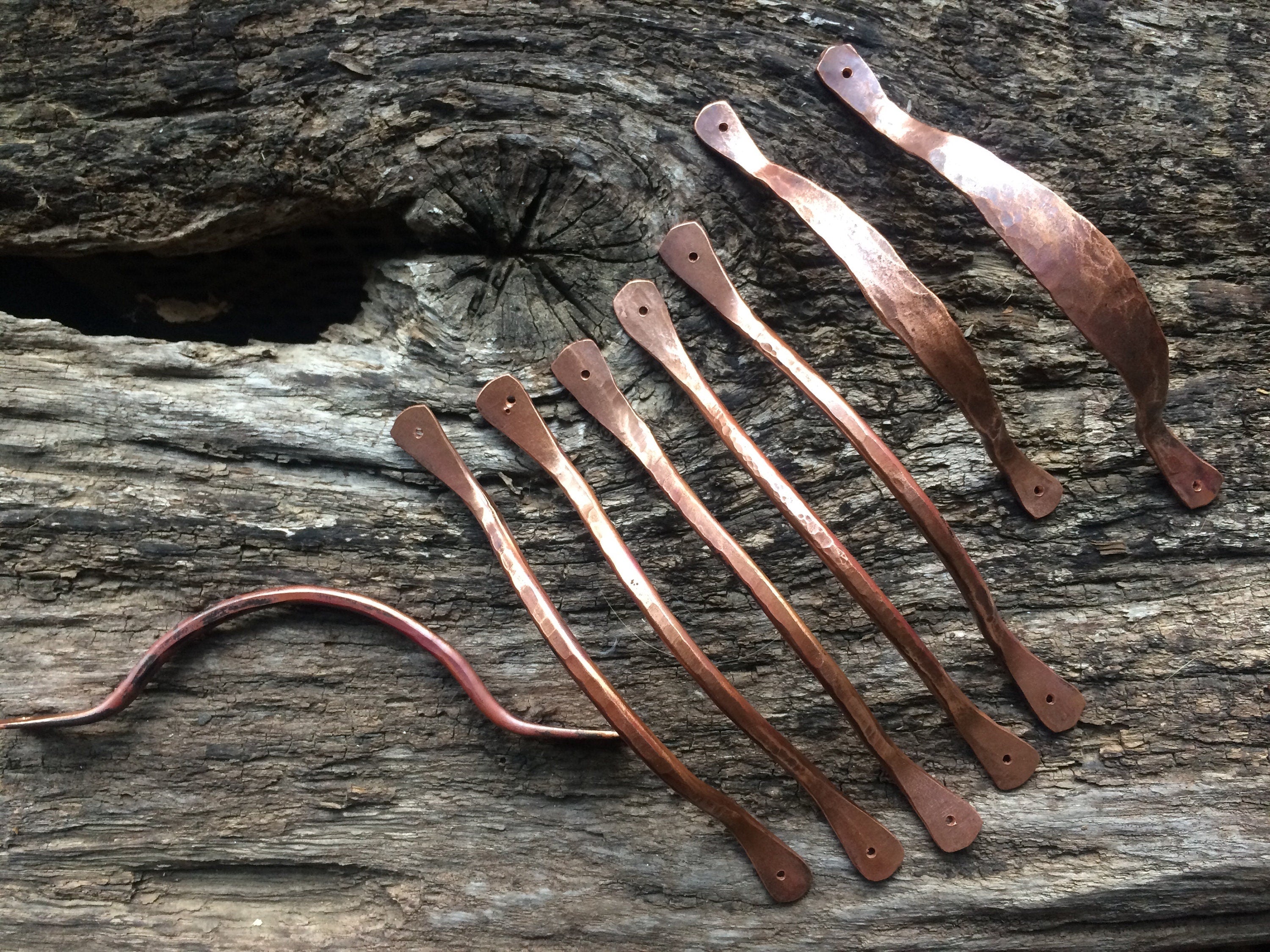 Delicate Solid Copper Drawer Pulls – Old West Iron