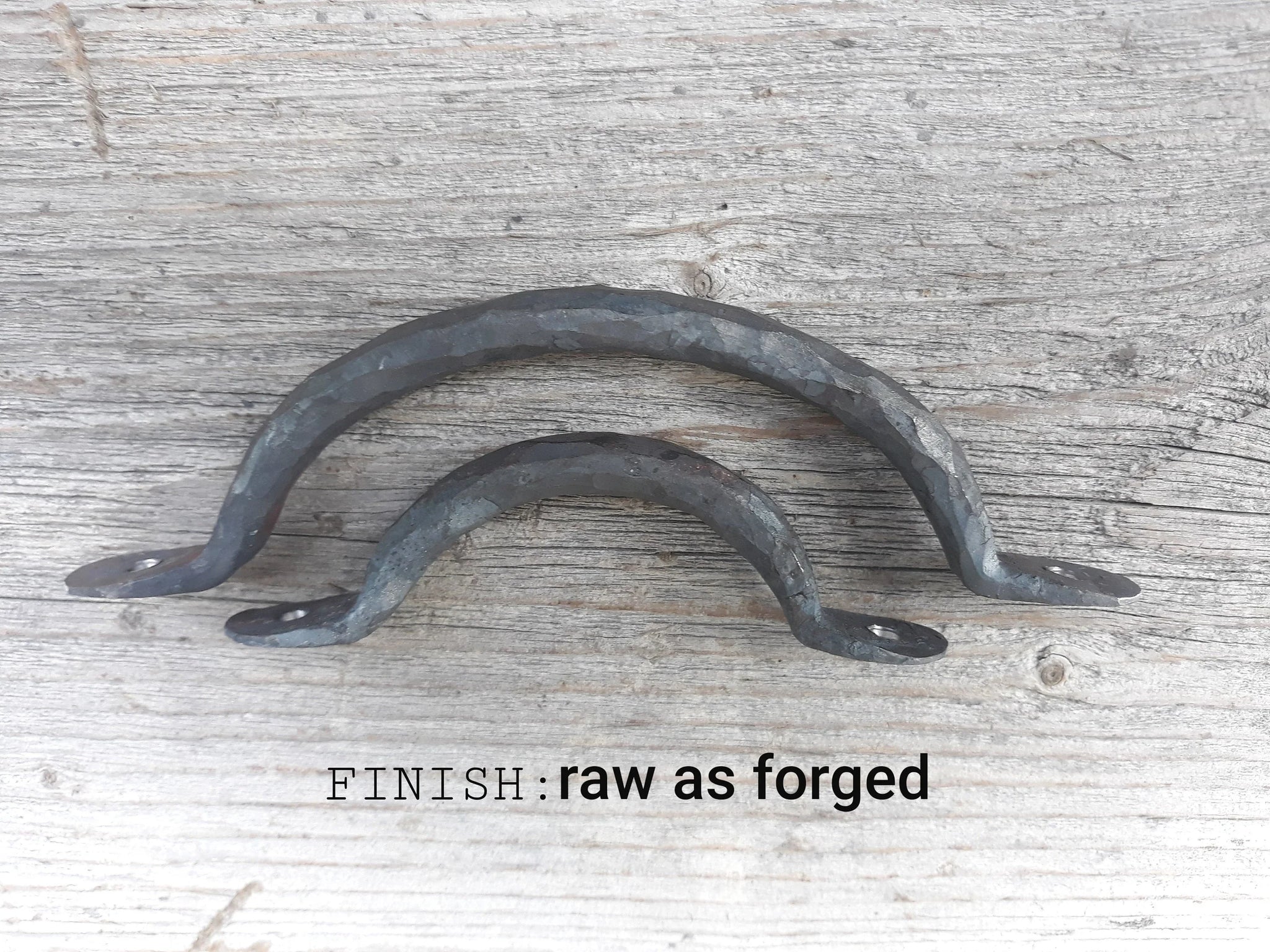 Hand Forged Iron Cabinet Handle - Rustic Farmhouse Style – Old West Iron