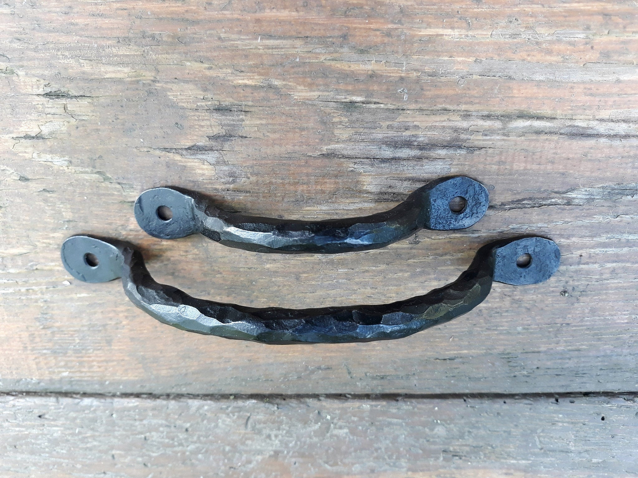 Hand Forged Iron Cabinet Handle - Rustic Farmhouse Style – Old West Iron