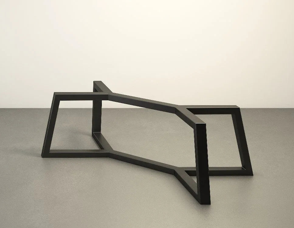 Trapezoid Iron Coffee Table Base – Old West Iron