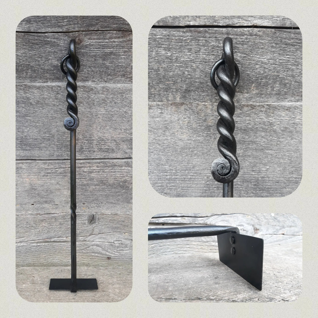 Hand Forged Fireplace Rake – Old West Iron