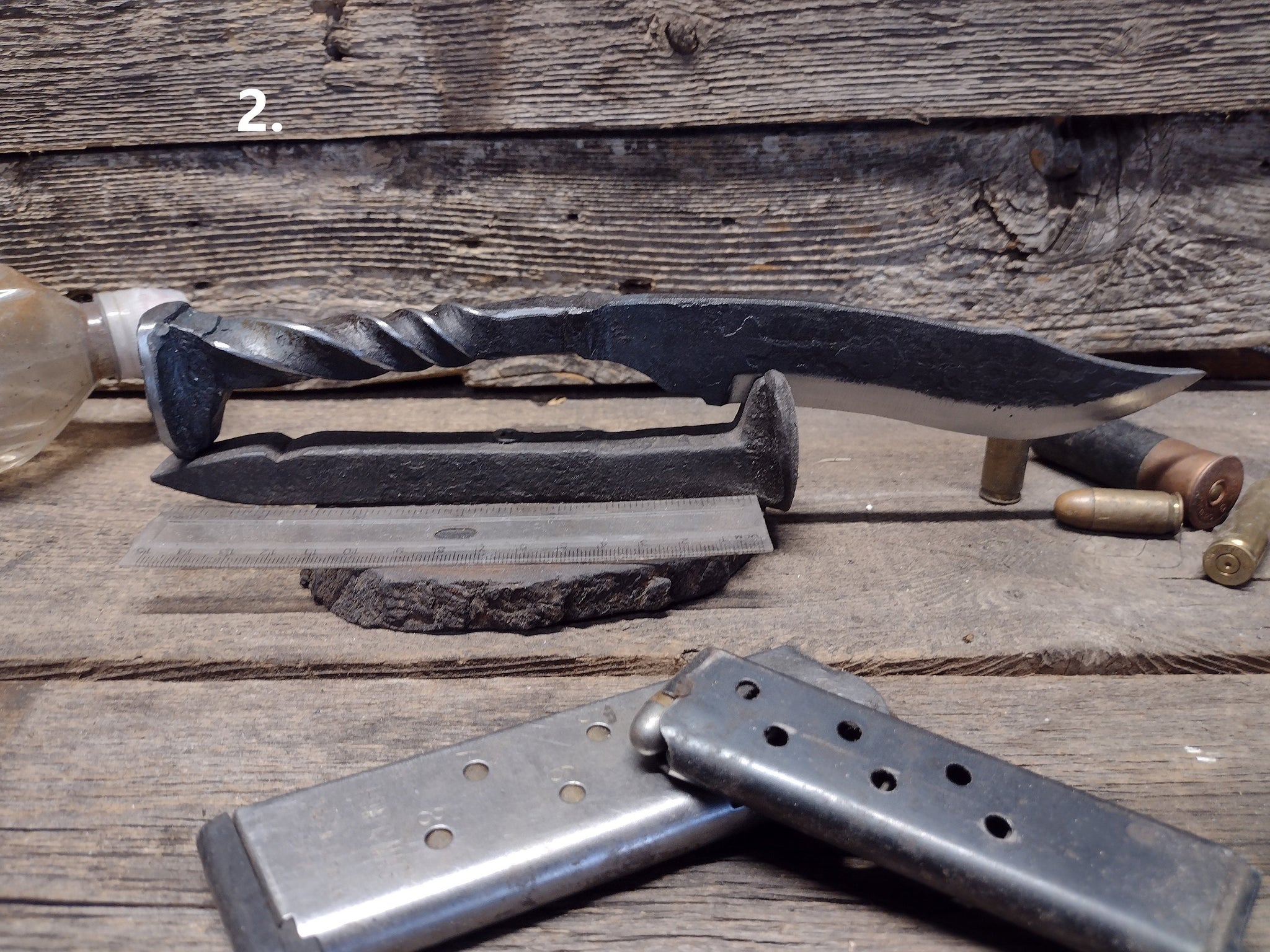 Hand Forged Railroad Spike Knives – Old West Iron