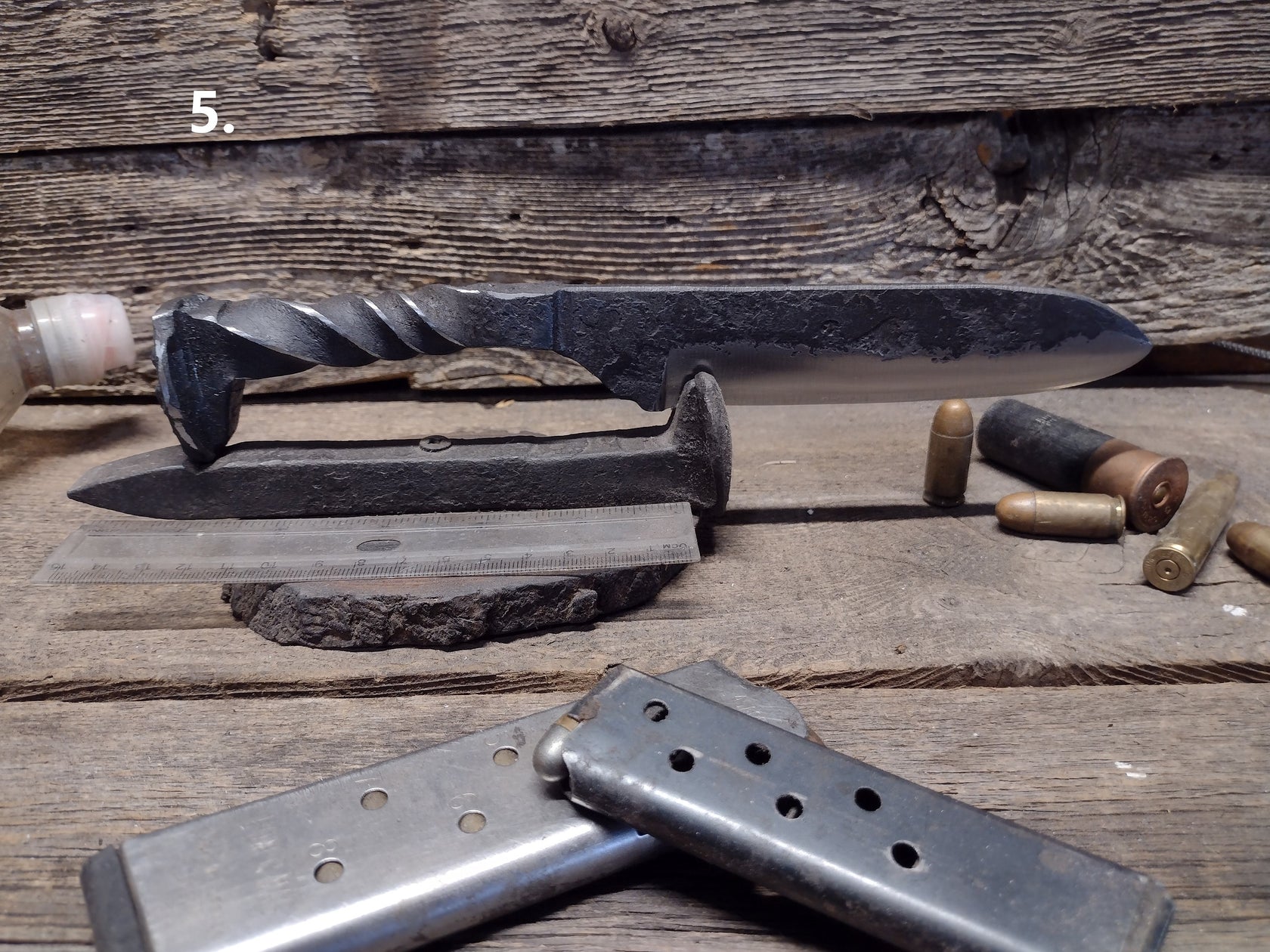 Hand Forged Railroad Spike Knives – Old West Iron