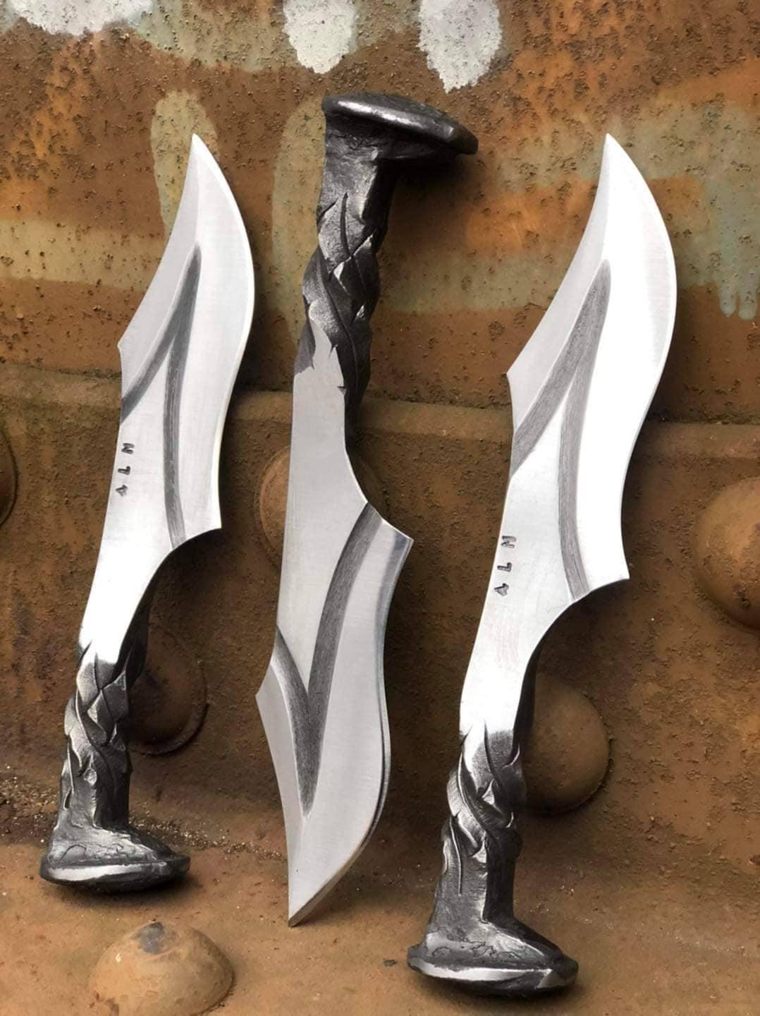 Pineapple Harpoon Railroad Spike Knife