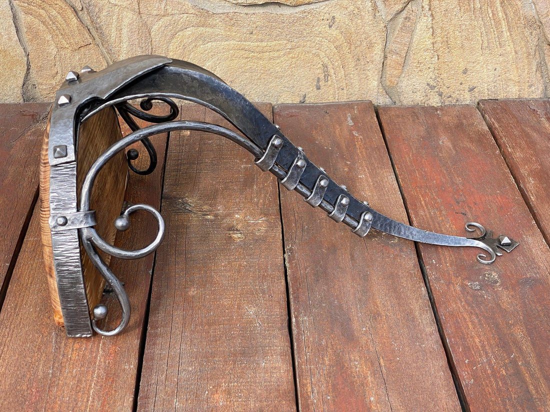 Hand Forged Medieval Shelf – Old West Iron