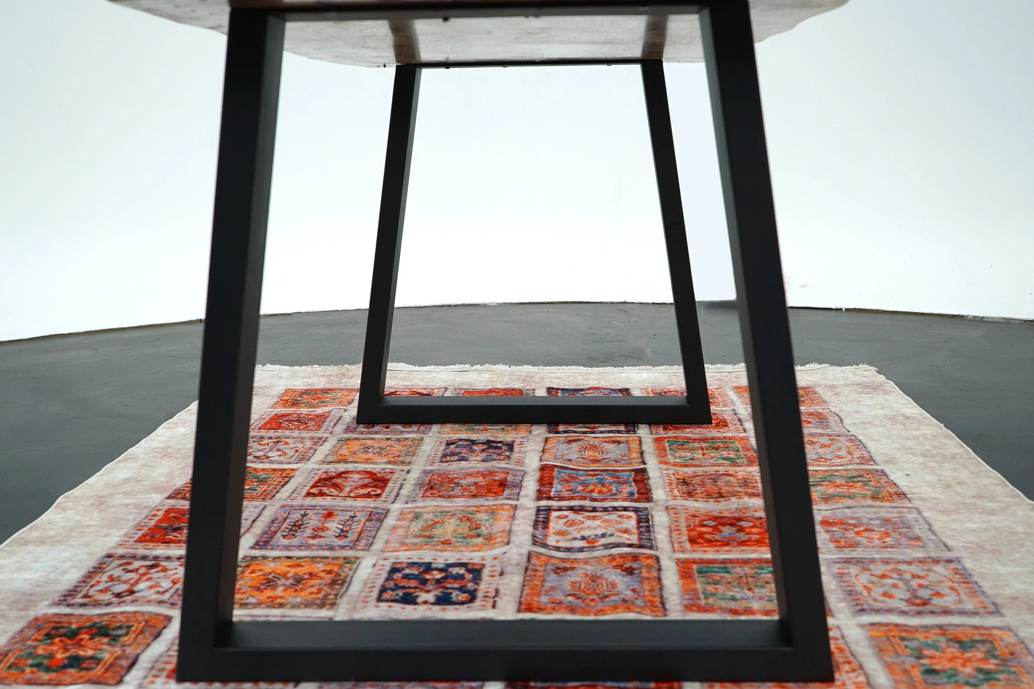 Trapezoid Metal Table Legs , Trapezoid Dining Table Legs, Heavy Duty T ...