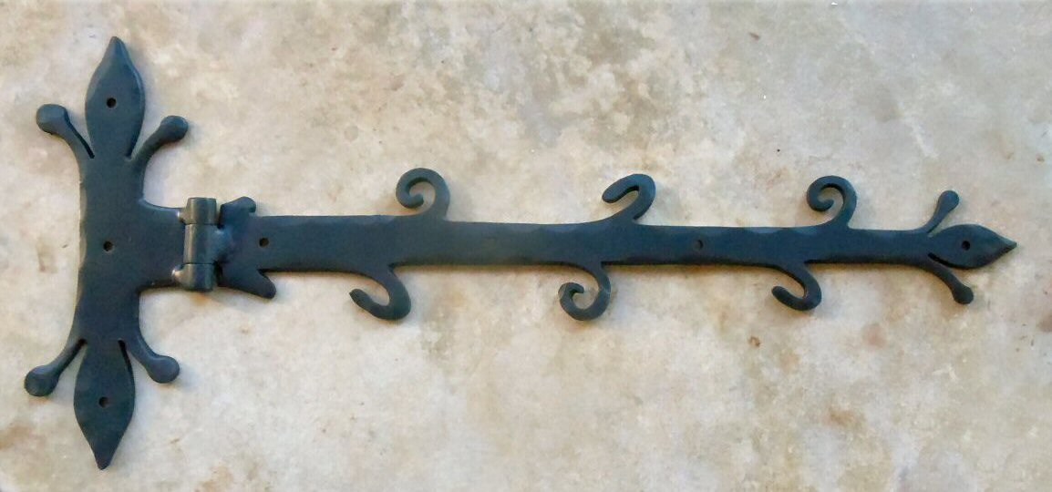 Old English Castle Wrought Iron XL Functioning Hinge Strap